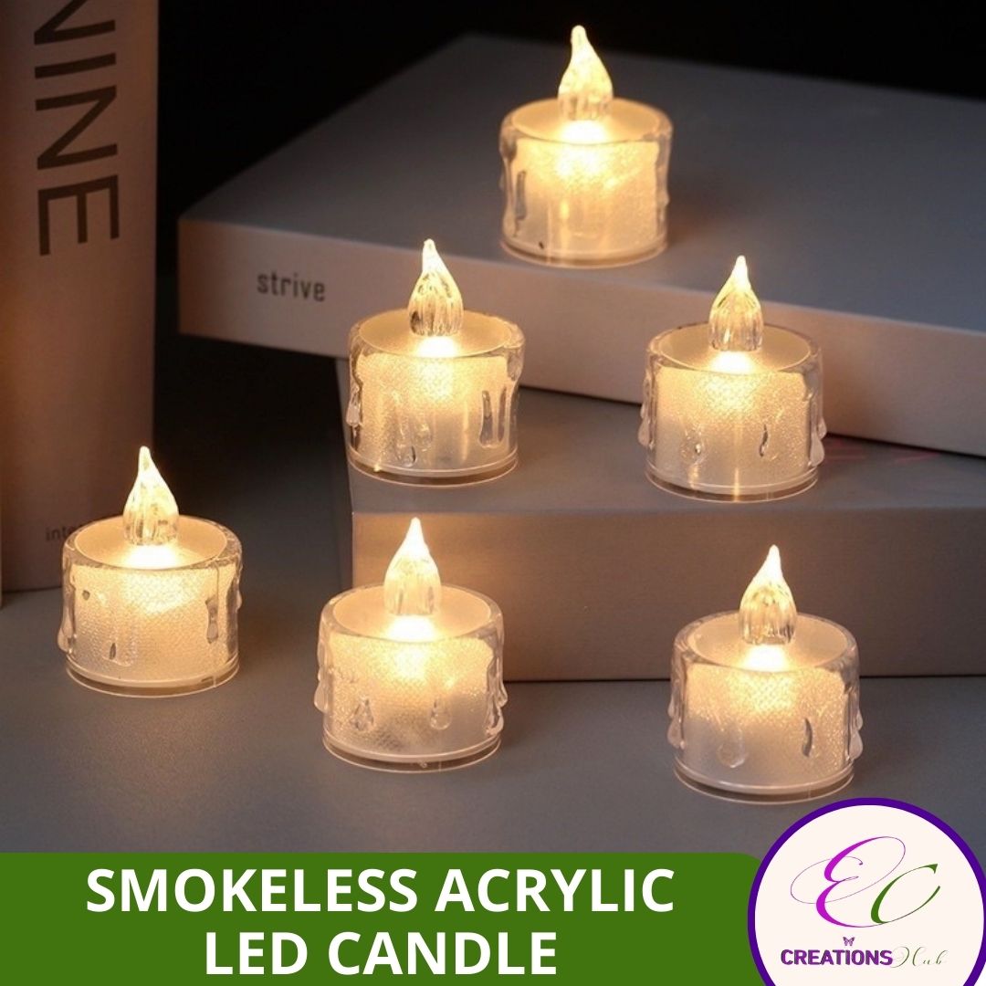 [EC CreationsHub] Smokeless Tea-light Candle | Flameless & Smokeless ...