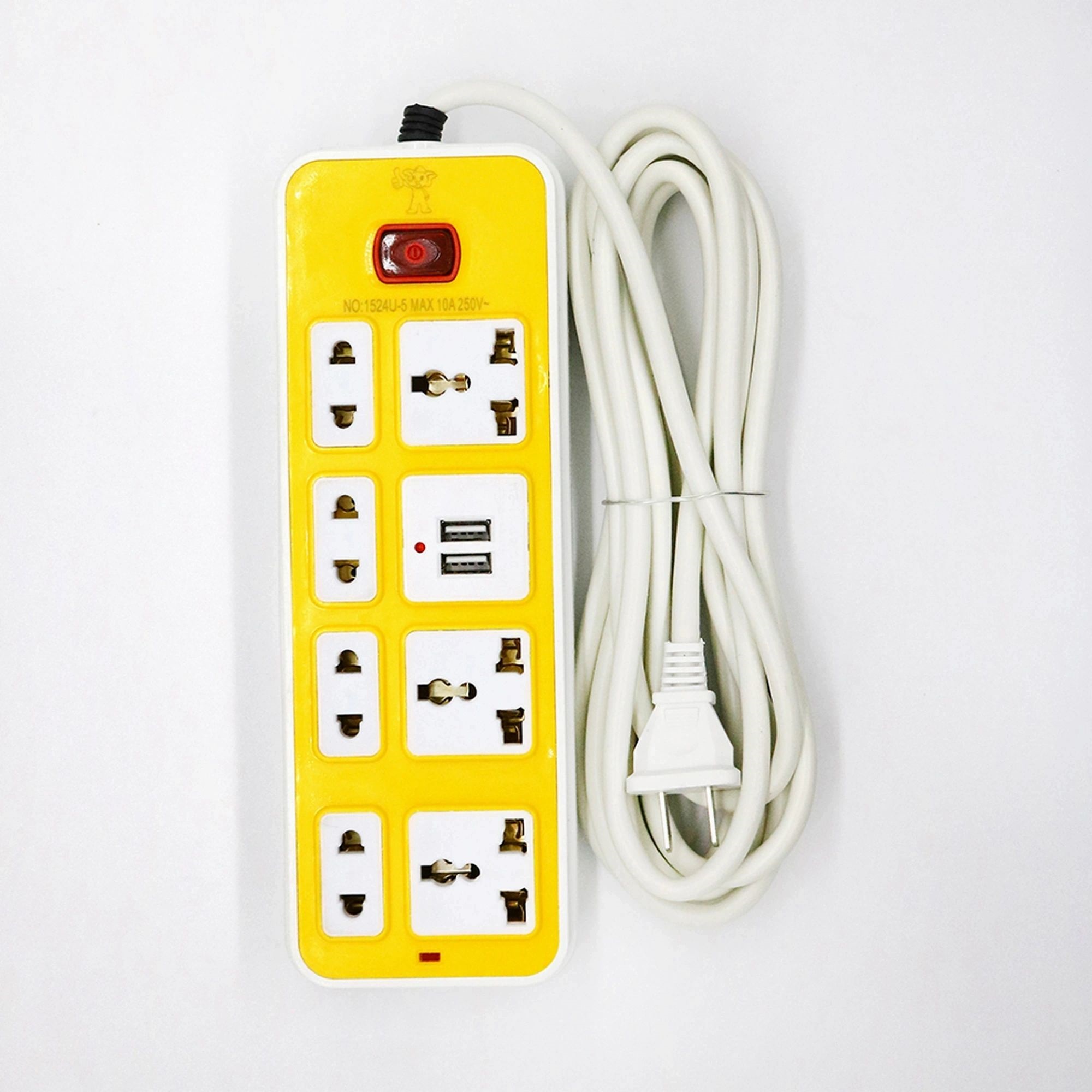 Riley MNL - Power Extension with 2 USB Port Outlets and 7 Universal ...