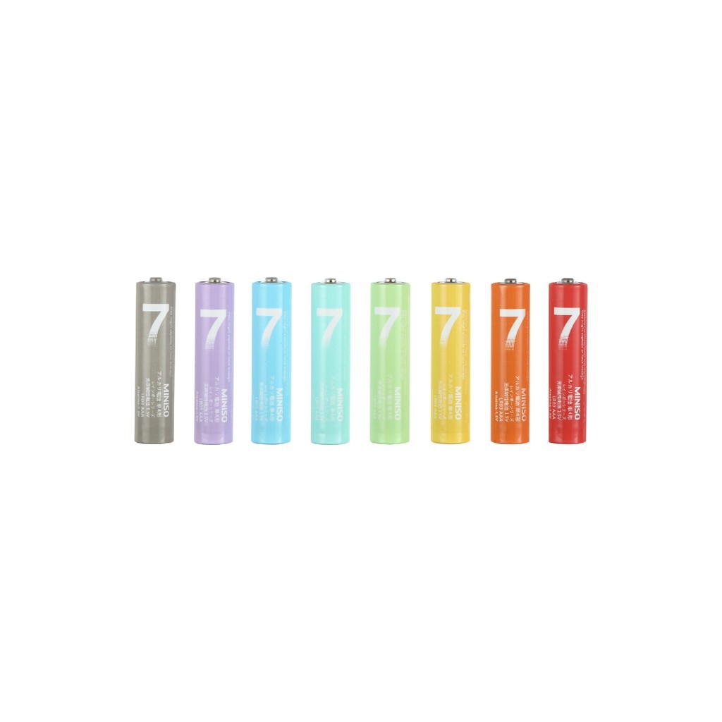 Miniso Aaa Alkaline Battery 7Pack (Rainbow) Multi | Lazada PH