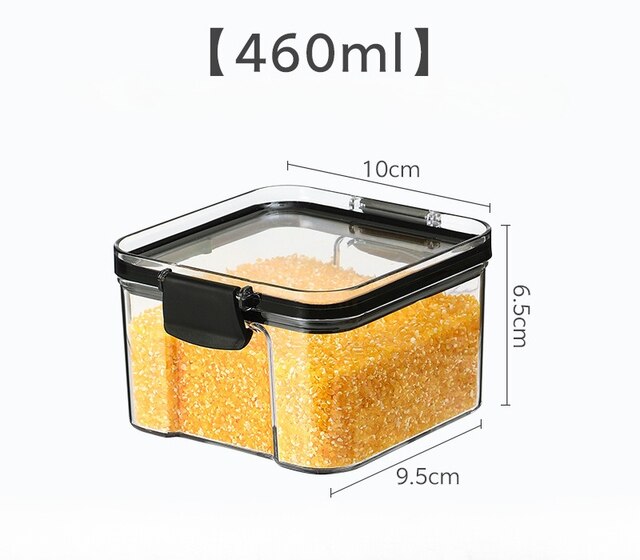 Airtight Food Containers With Easy Open Lock Lid Dry Food Candy Pasta ...