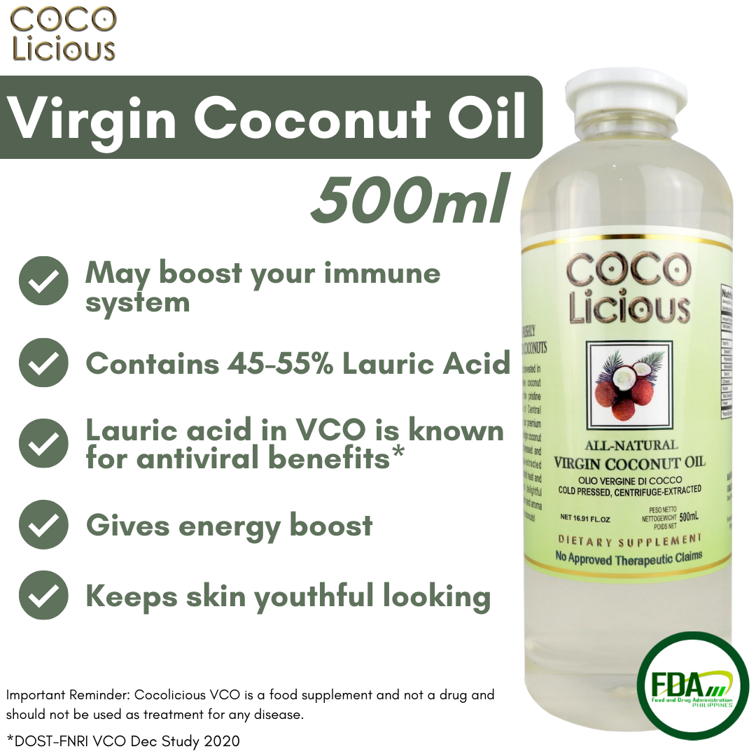 Cocolicious All Natural Virgin Coconut Oil 500ML | Lazada PH