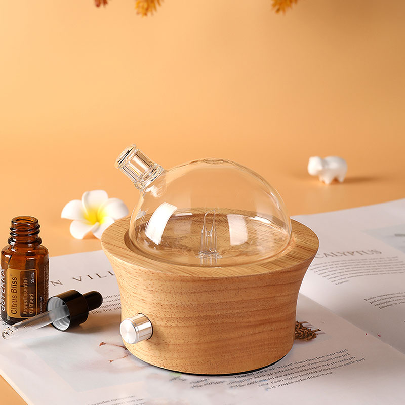 Waterless Wood&Glass essential oil Nebulizing Diffuser ,Aromatherapy ...