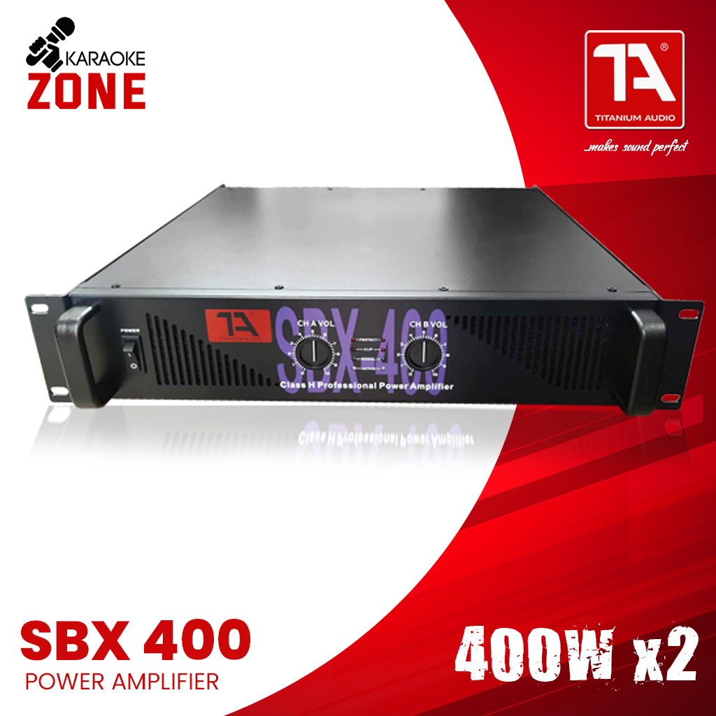Titanium Audio SBX 400 / Power Amplifier / 400W x 2 / Titanium Audio ...