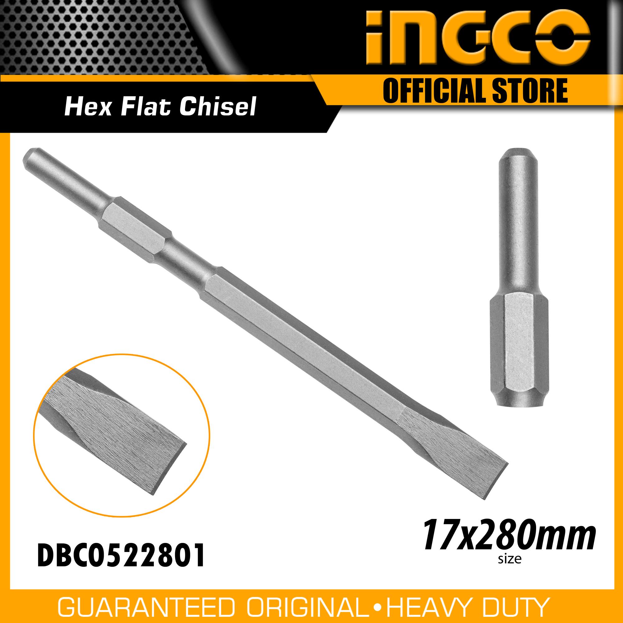 Ingco SDS Hex Chisel 17x280mm Pointed - DBC0512801 | Flat - DBC0522801 ...
