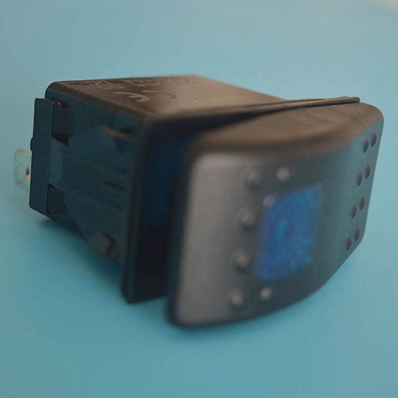 12v 20 Amp Waterproof Blue LED On/off Boat Marine SPST 3P Rocker Switch ...