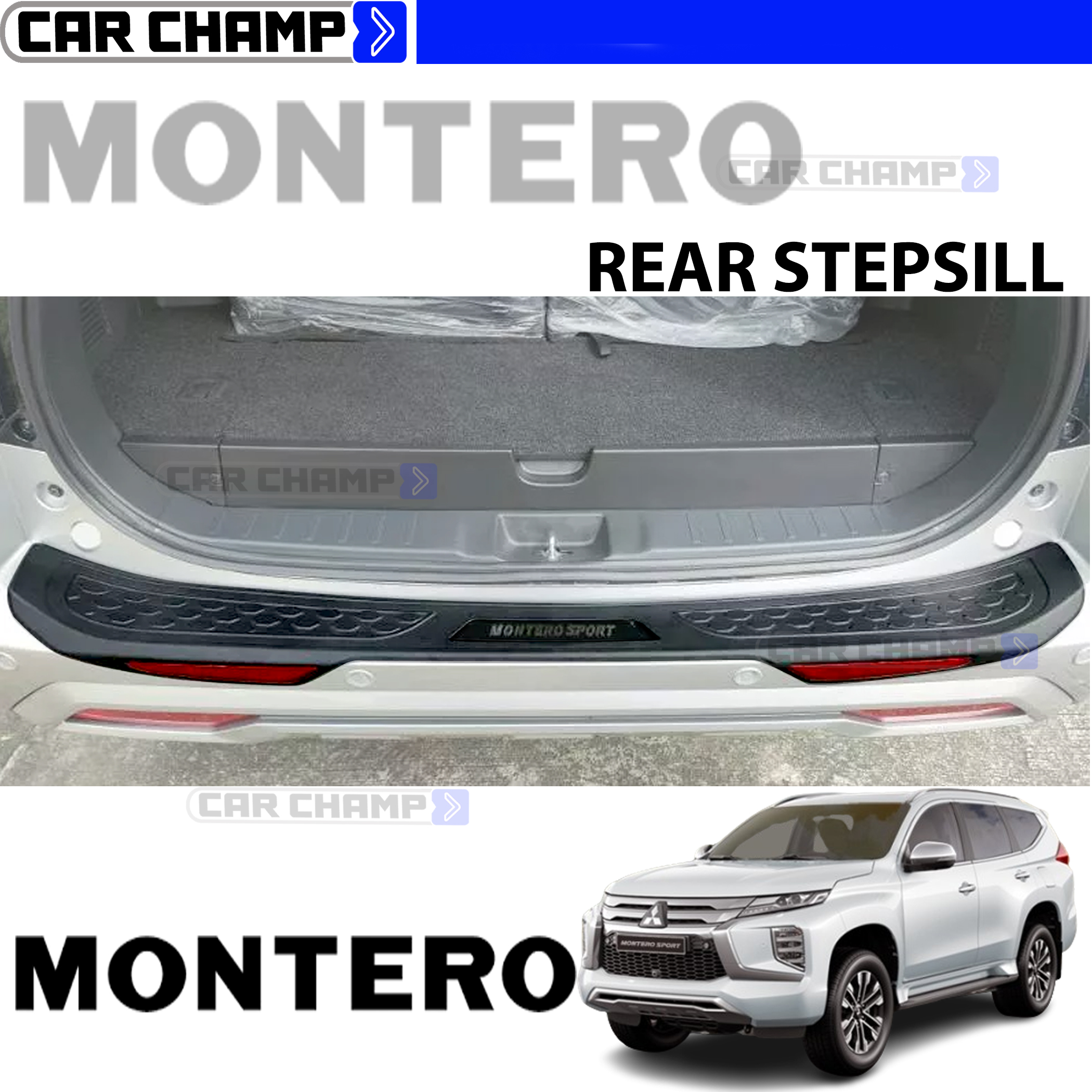 Mitsubishi Montero 2020 to 2025 OEM Rear Stepsill with Reflector 2021 ...