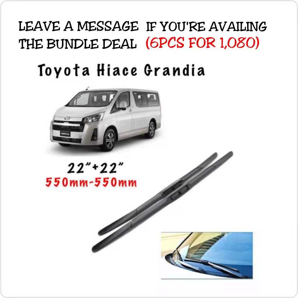 OSCPA TOYOTA HIACE WIPER (Size: 22"+22") (6PCS FOR 1,080 PESOS ONLY ...
