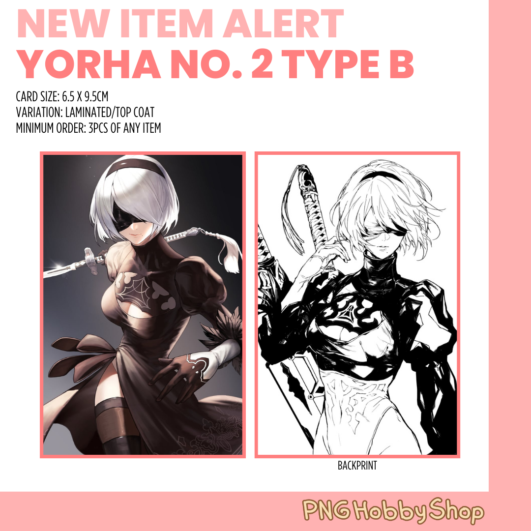 2B - Yorha No. 2 Type B Nier Automata Anime Photocard and Keychain ...