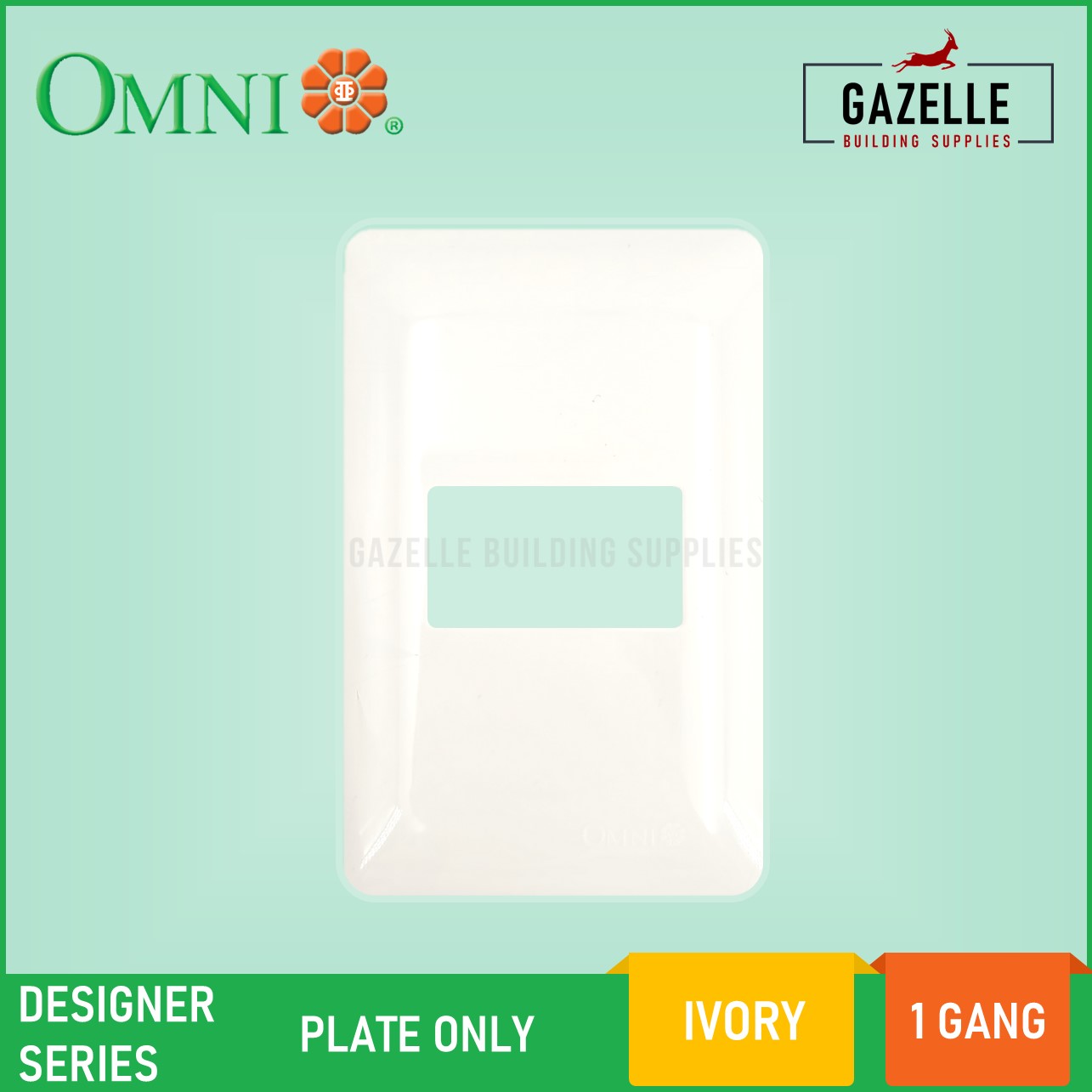 Omni Designer Series Plate Ivory 1 Gang DWP-110 | Lazada PH