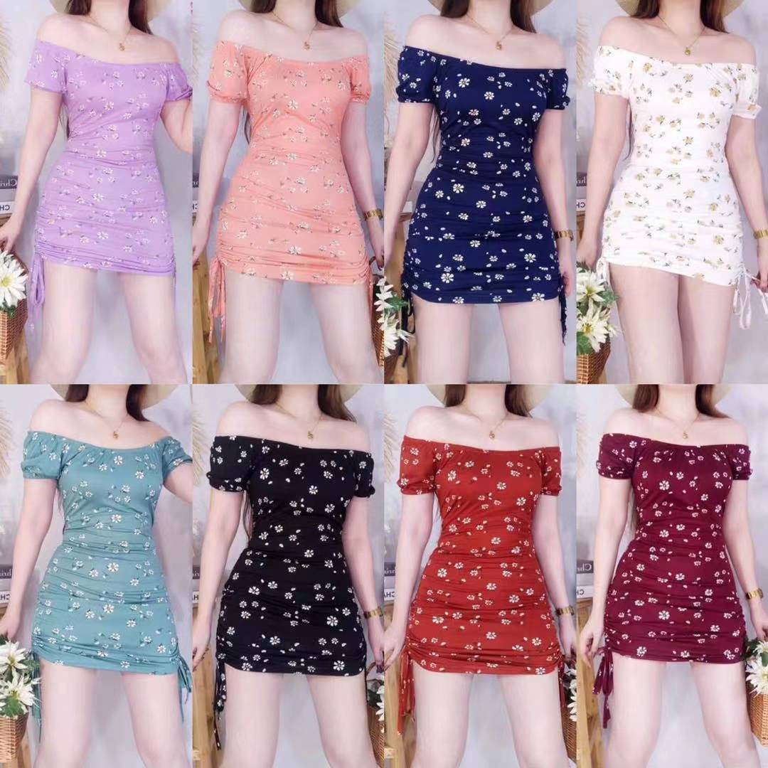 Ysabelle Side String cotton mini Dress Assorted Floral for women off ...
