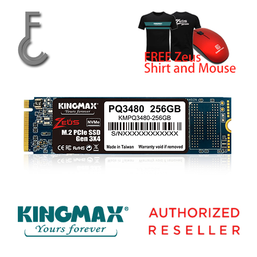 Kingmax 256GB NVMe PCIe Internal SSD Solid State Drive / KMPQ3480-256G ...