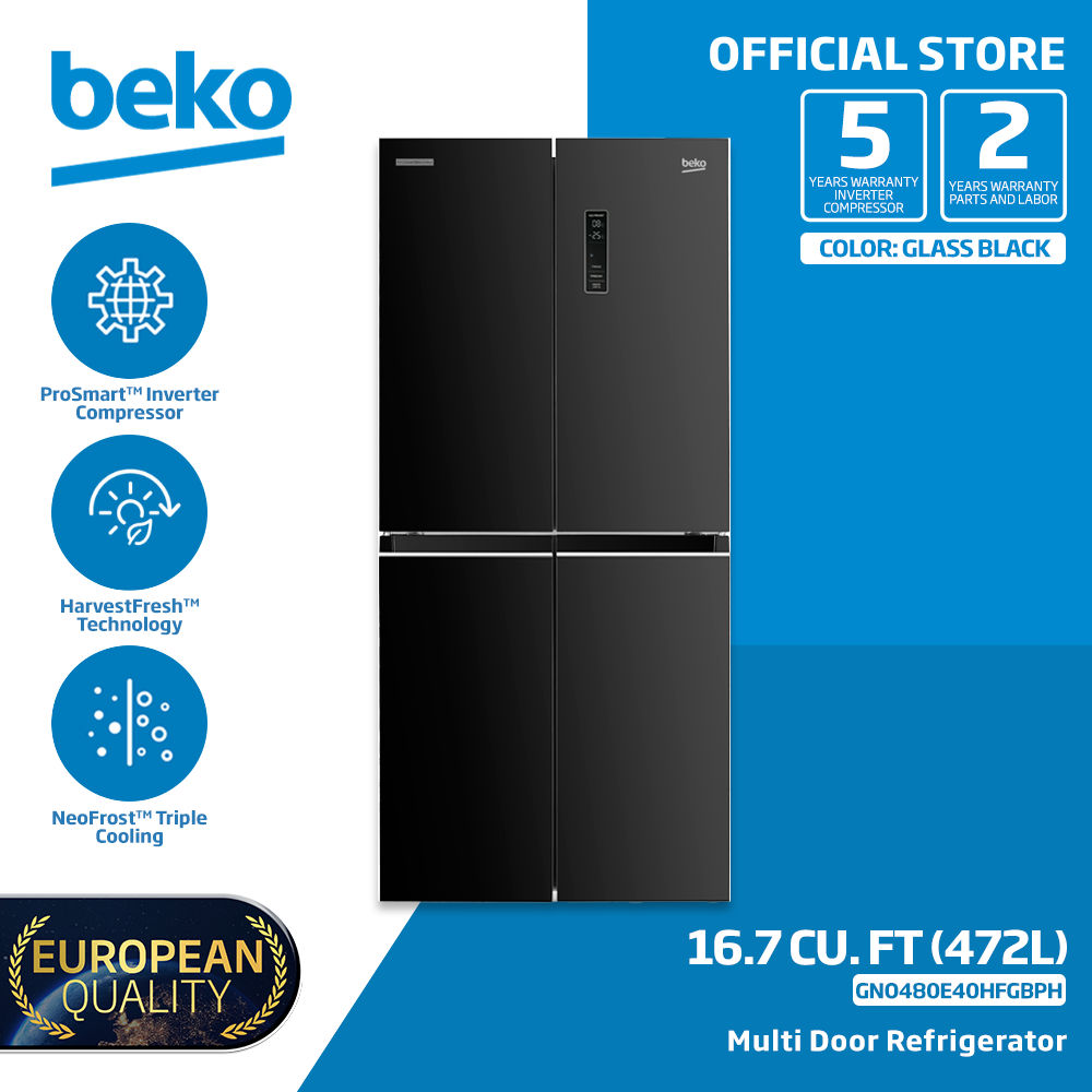 Beko Refrigerator 472L (16.6 cu ft) Multi-Door ProSmart Inverter ...