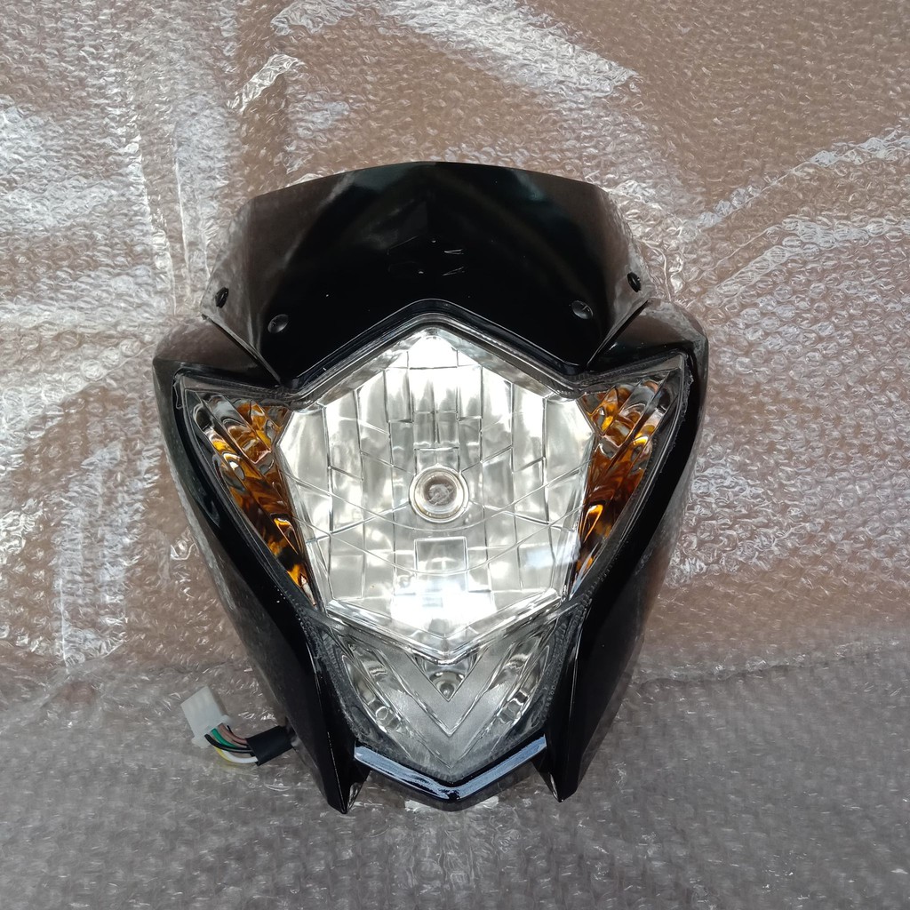 【Local Stock】 RAIDER 150 HEADLIGHT ASSY BLACK (REBORN) GOOD QUALITY AND ...