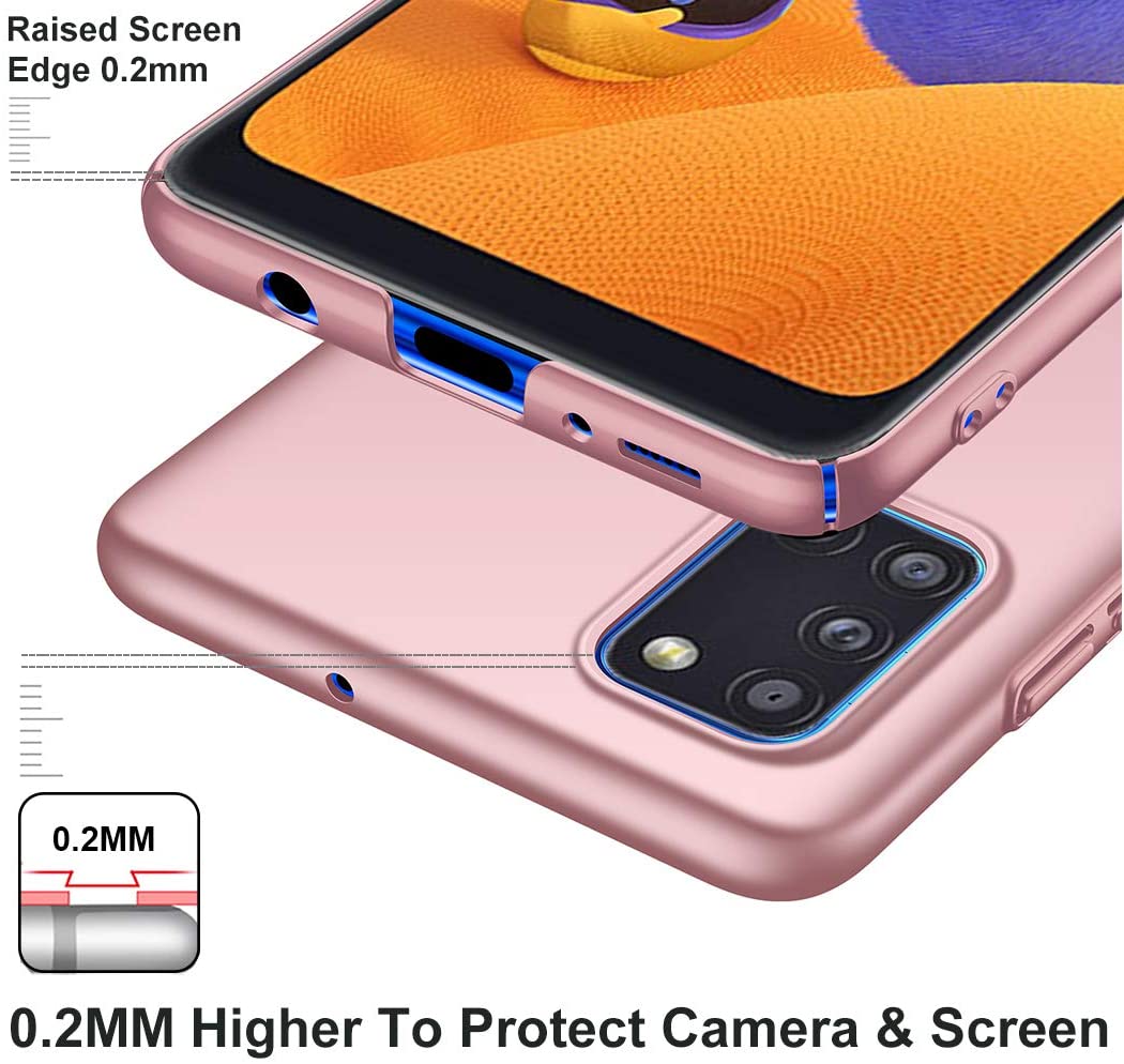 Galaxy A31 Case, RUILEAN Ultra Thin Matte Skin Anti-Fingerprint Rubber ...