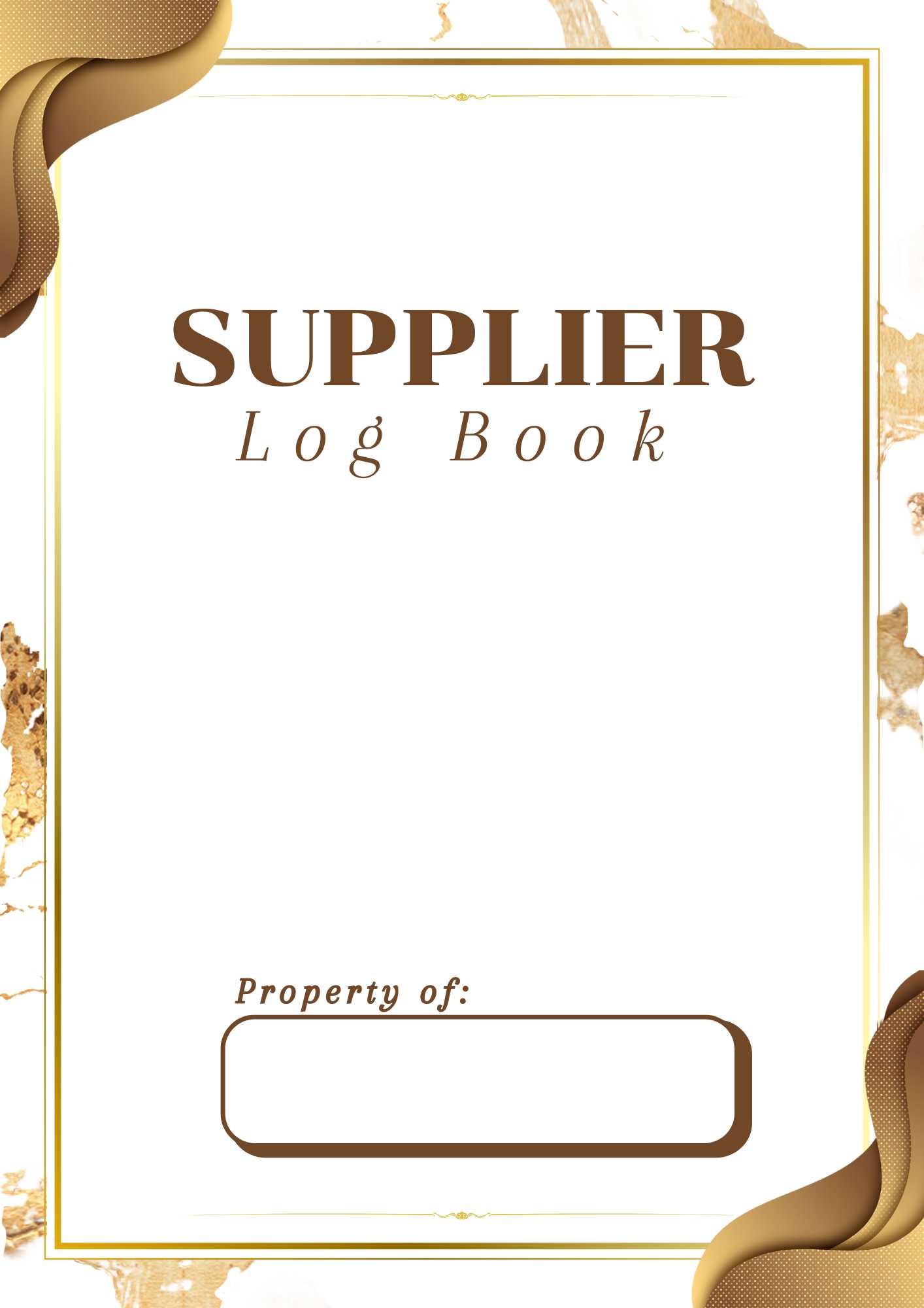 Supplier/Vendor List Log Book/Record Book | Lazada PH