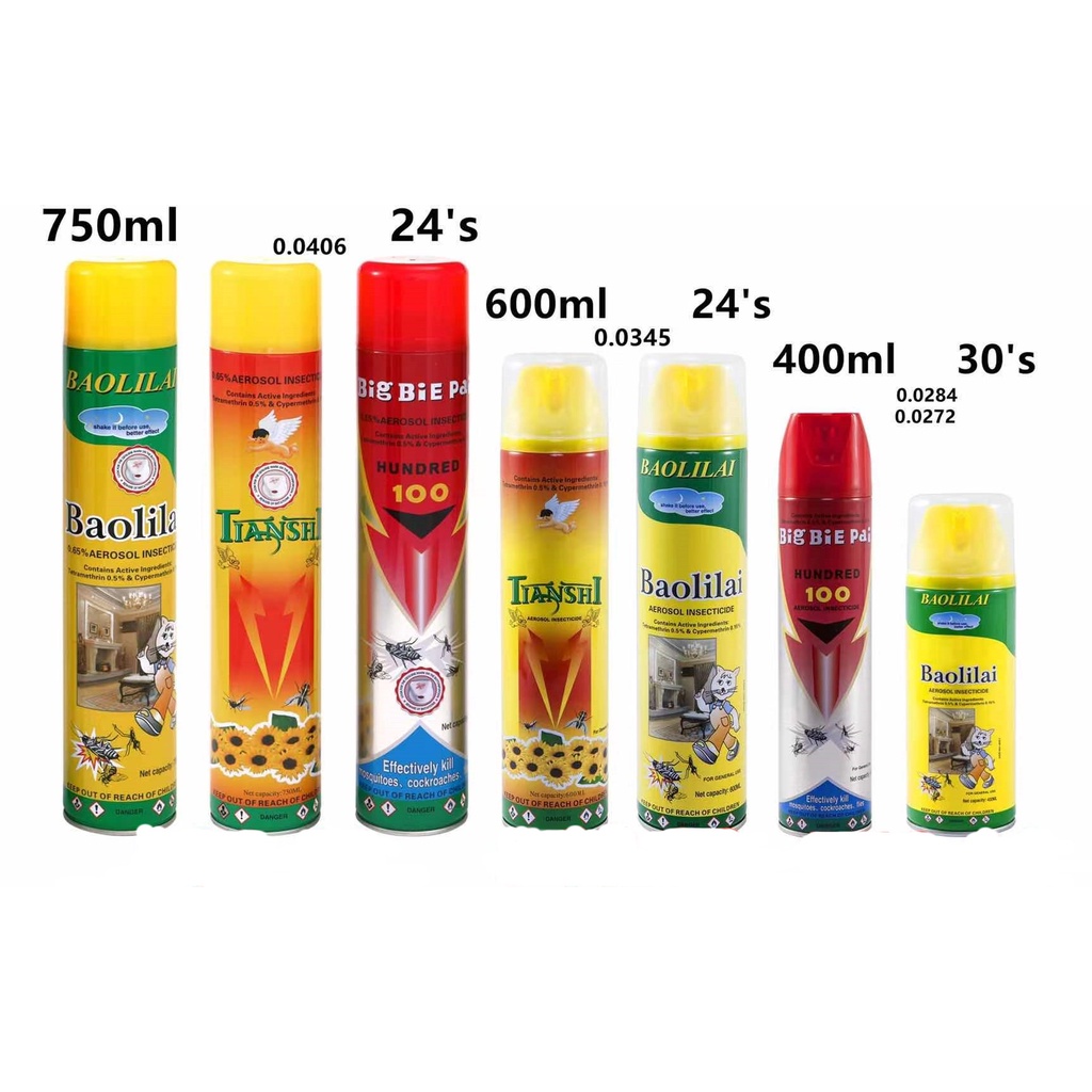 ^X^BaoliLai Aerosol Insecticide Spray Insects Spray 750ml Mosquito ...