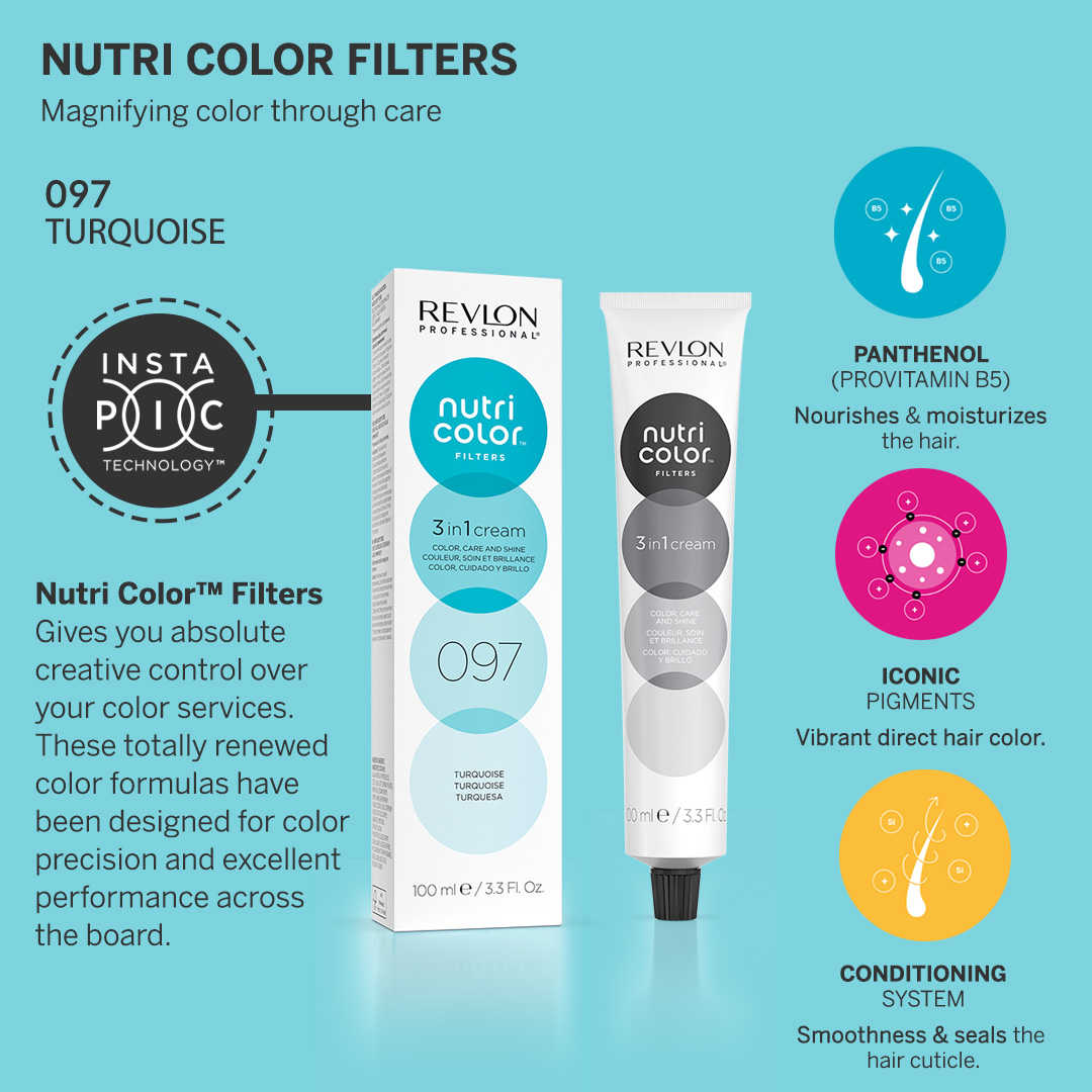 Nutri Color™ Filters by Revlon Professional 097 TURQUOISE 100ml | Lazada PH
