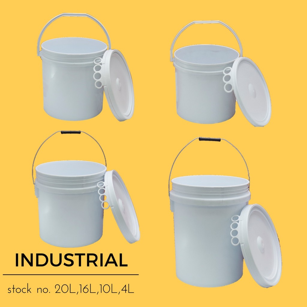 INDUSTRIAL PAIL WITH HANDLE (4L) | Lazada PH