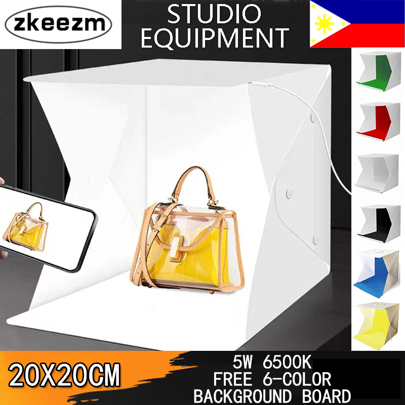 20cm Include 2 LED Panels Folding Portable 1100LM Light Photo Lighting ...