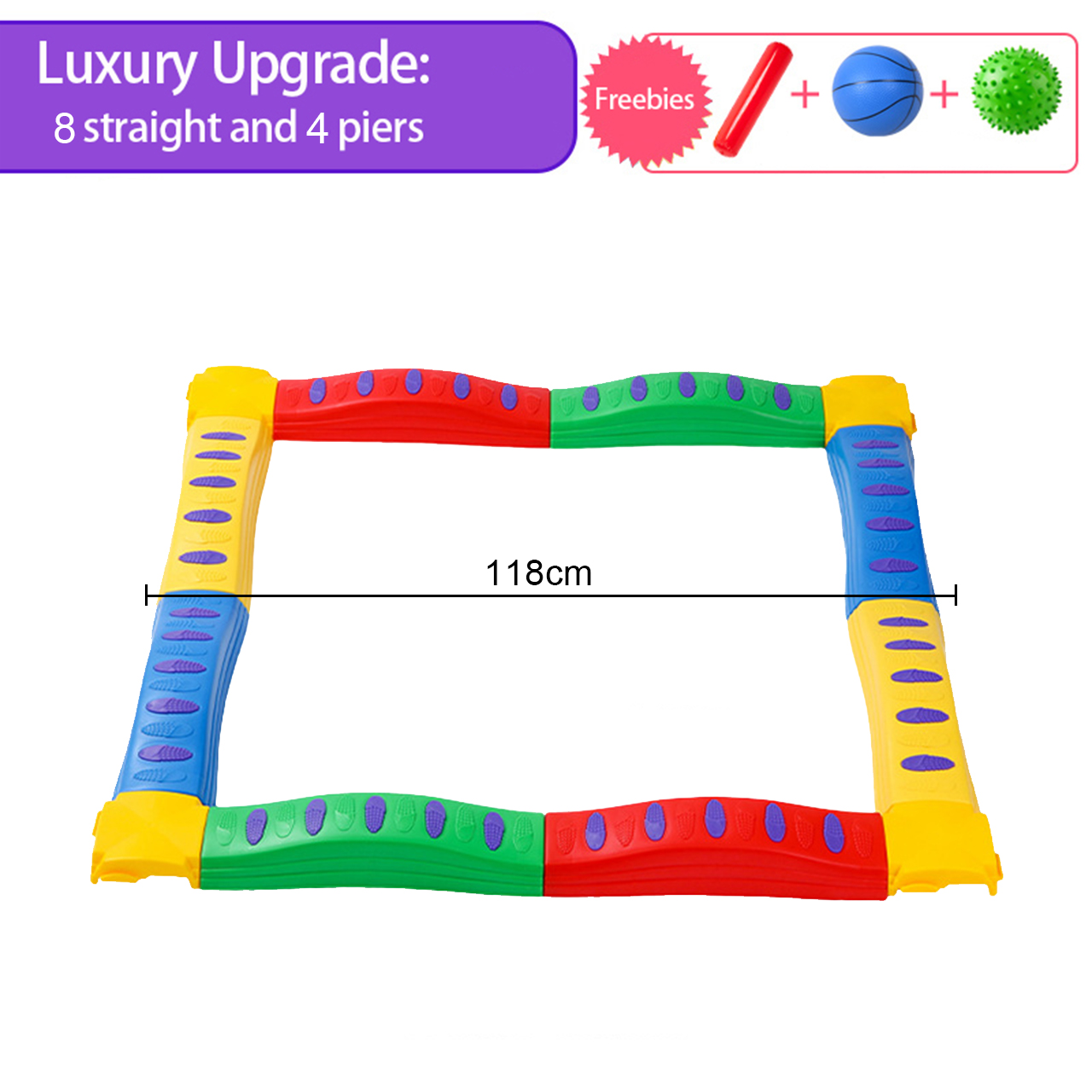 Balance Beam Gymnastics Obstacle Course for Kids Interlocking Stepping ...