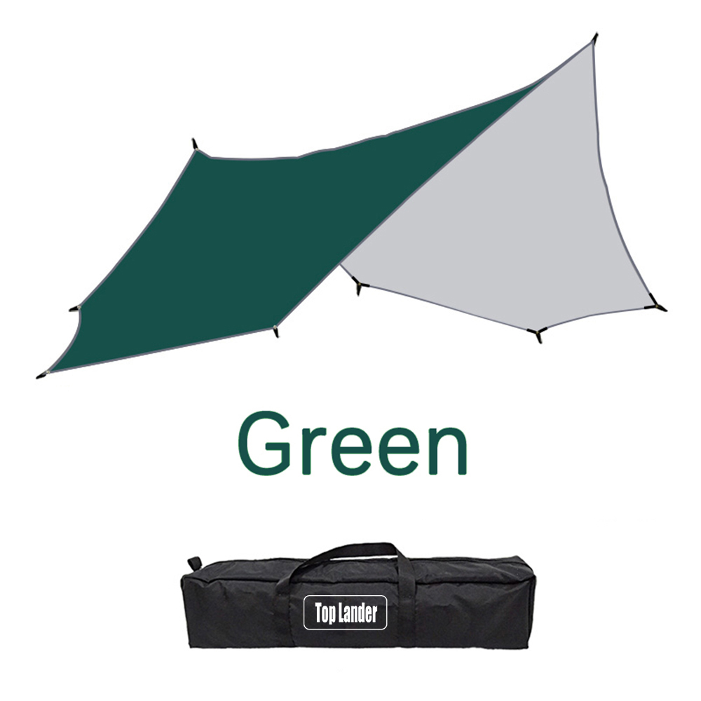 Large Waterproof Camping Tarp 5.1x5.1m Octagon Tarapal Sunshade Silver ...