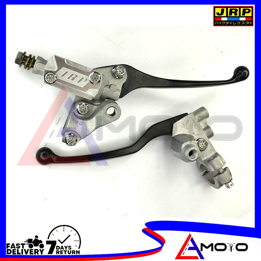 (SET) ORIGINAL JRP BRAKE MASTER SINGLE TANK / DUAL LEVER WITH HENG ...