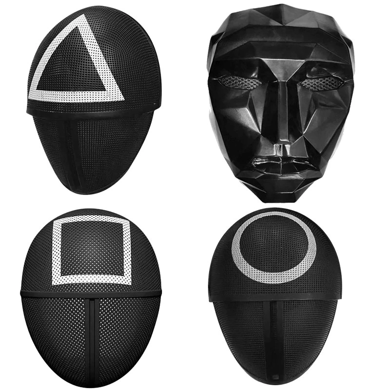 Squid Game Mask Halloween Costume Cosplay Korean Drama Squid Game ...