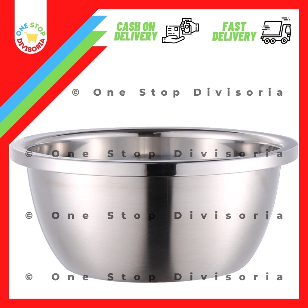 [Stainless Steel] MAKAPAL 18CM - 32CM Baking Basin Salad Mixing Bowl ...