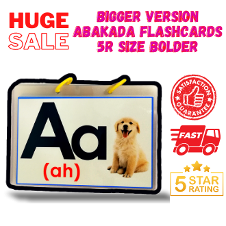 Flashcards for kids set ABAKADA SET OF 20PCS A-Y (BACK TO BACK PRINT ...