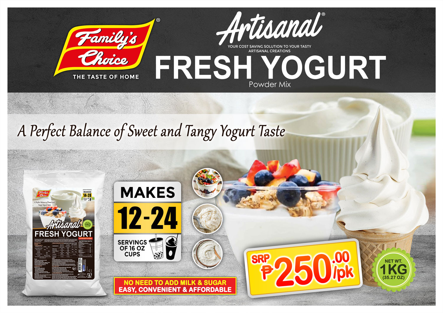 Family's Choice Yogurt 1kg | Lazada PH
