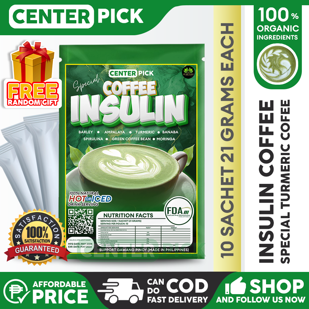 Centerpick Insulin Coffee, 10 Sachets Organic Brew, Balanced blend tea ...