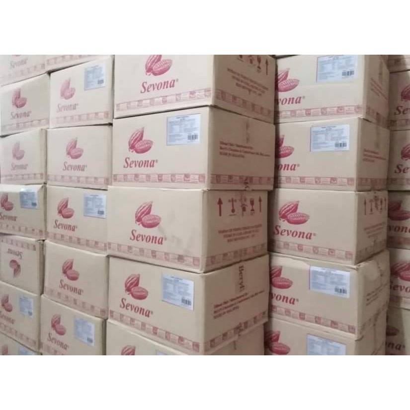 Choco Pinoy SEVONA Dark Chocolate Block Onhand 10 kilos/1 box Imported ...