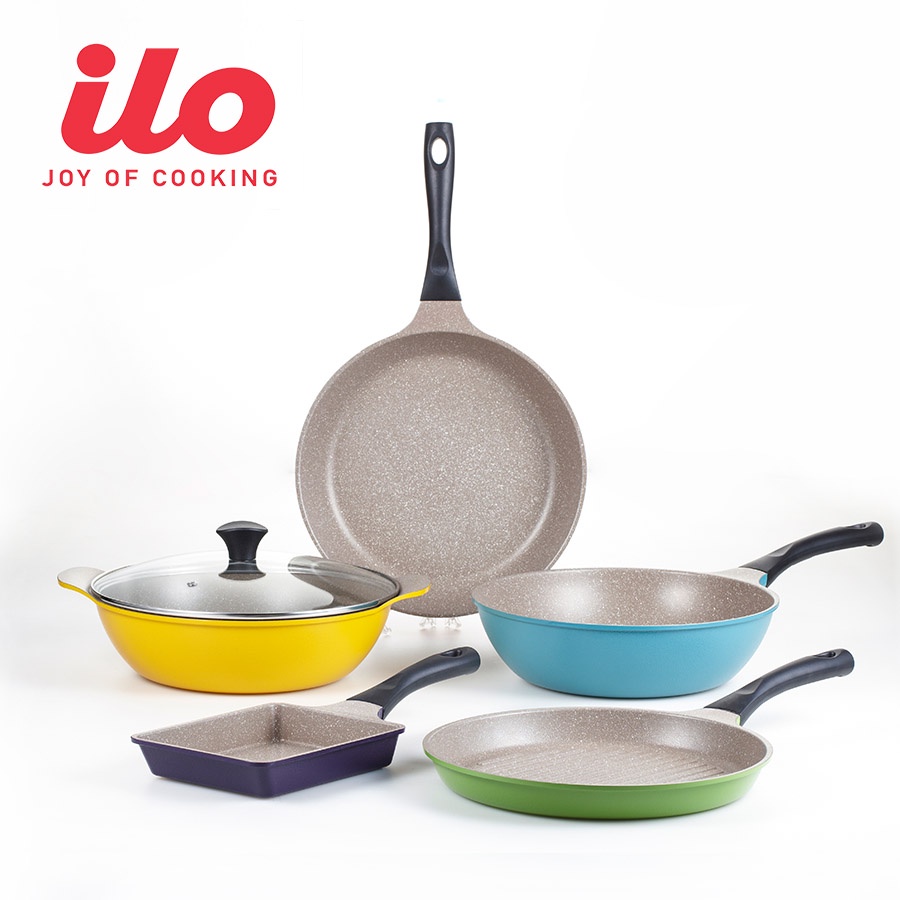 【Ready Stock】 ilo Rainbow Cookware Set with Free EDGO 5Piece Container ...