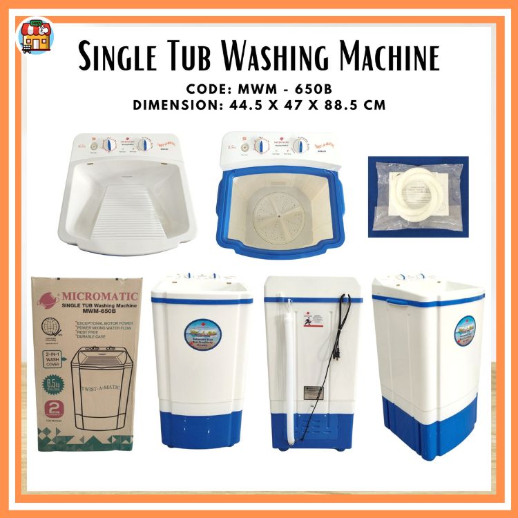 Micromatic Single Tub Washing Machine 6.5kg Capacity | Lazada PH
