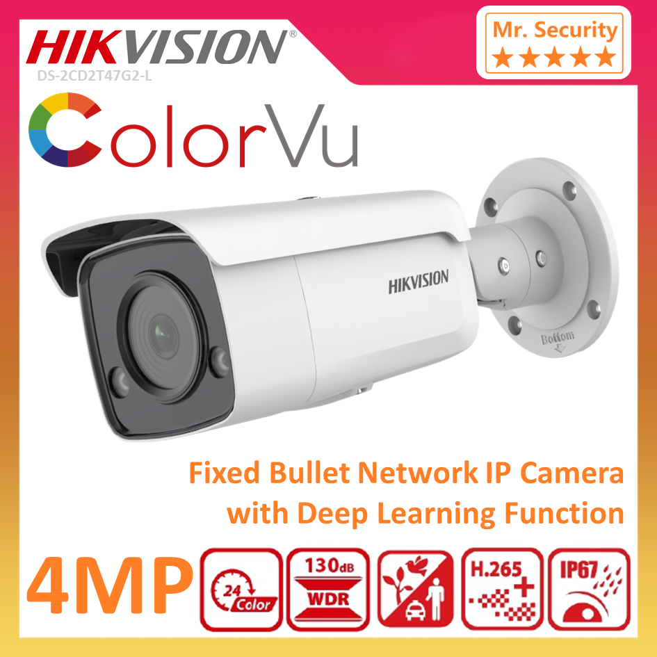 HIKVISION 4MP PoE H 265 ColorVu 24 7 Full Time Color Night Vision IP67 HIKVISION 4MP PoE H 265 ColorVu 24 7 Full Time Color Night Vision IP67