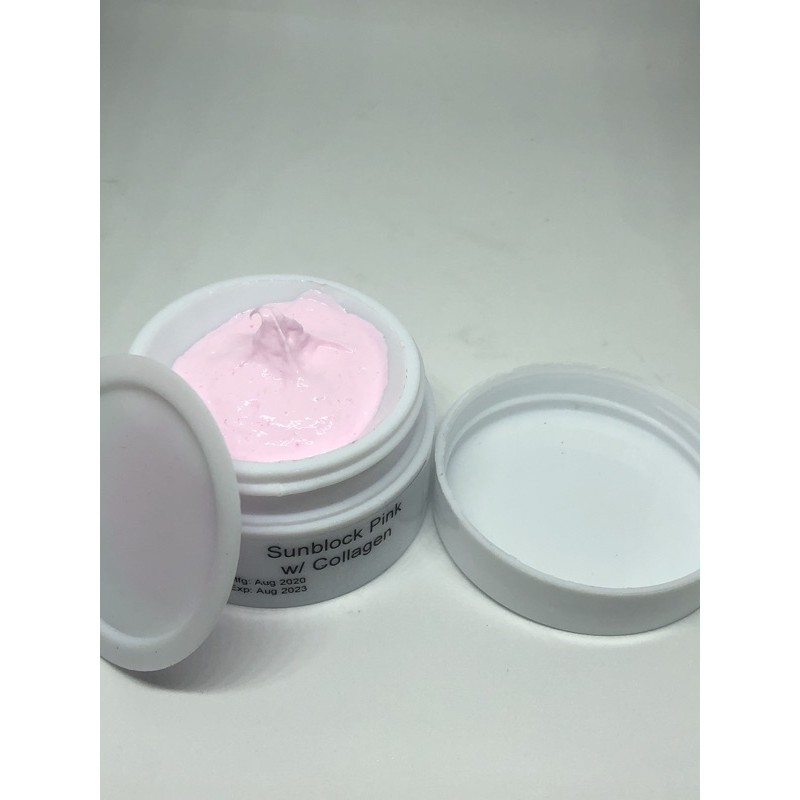 v>~Sun protection Sunblock Cream Pink with Collagen 10g | Lazada PH