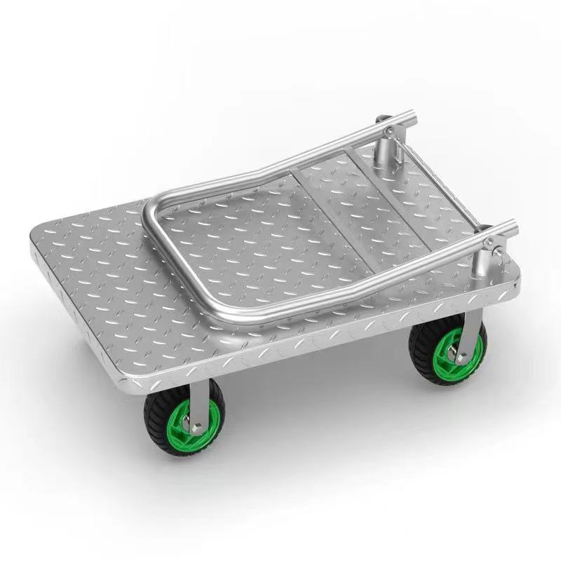 Heavy metal HAND TRUCK TROLLEY PLATFORM PUSH CART TROLLEY FOLDABLE ...