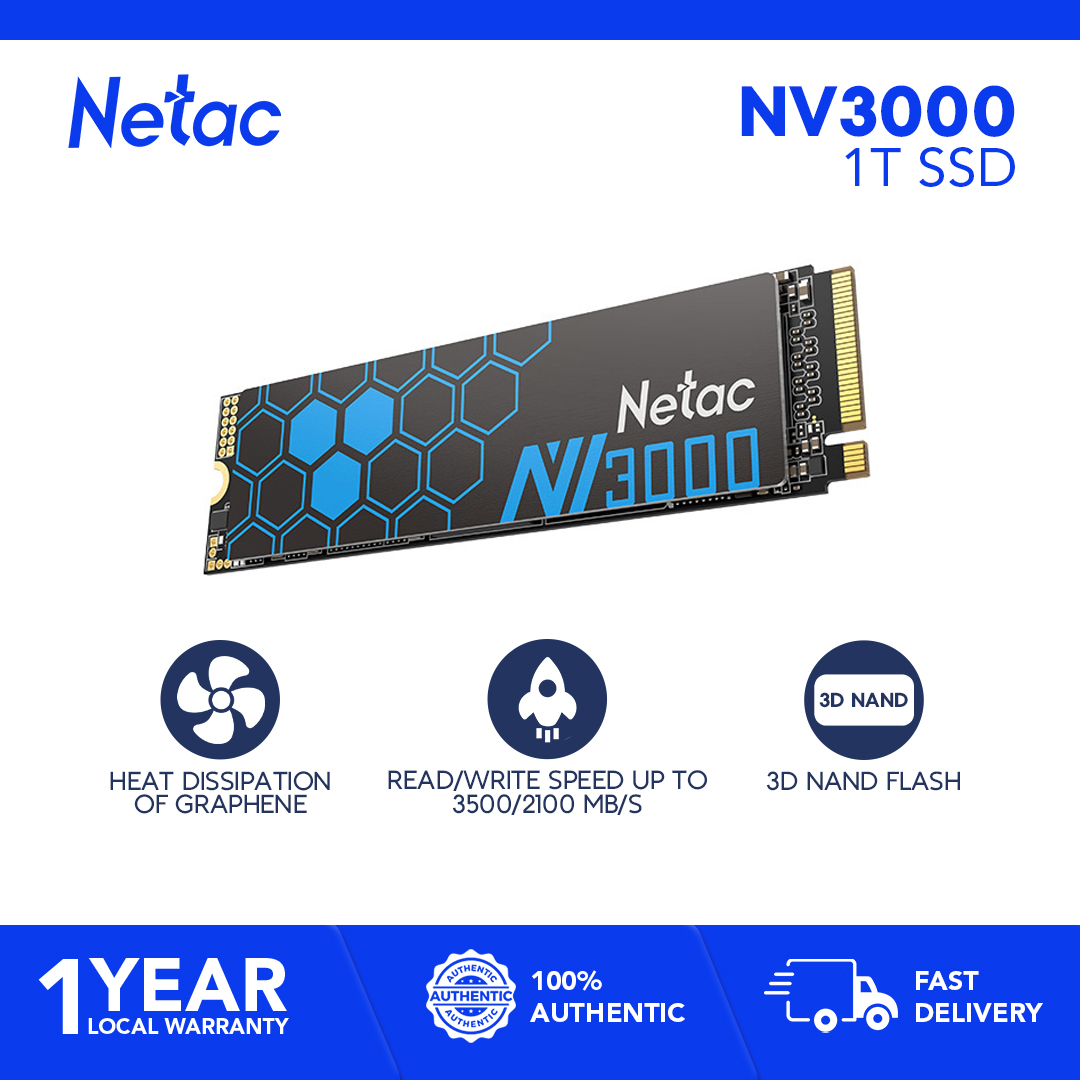 Netac NV3000 M.2 2280 NVMe SSD | Lazada PH