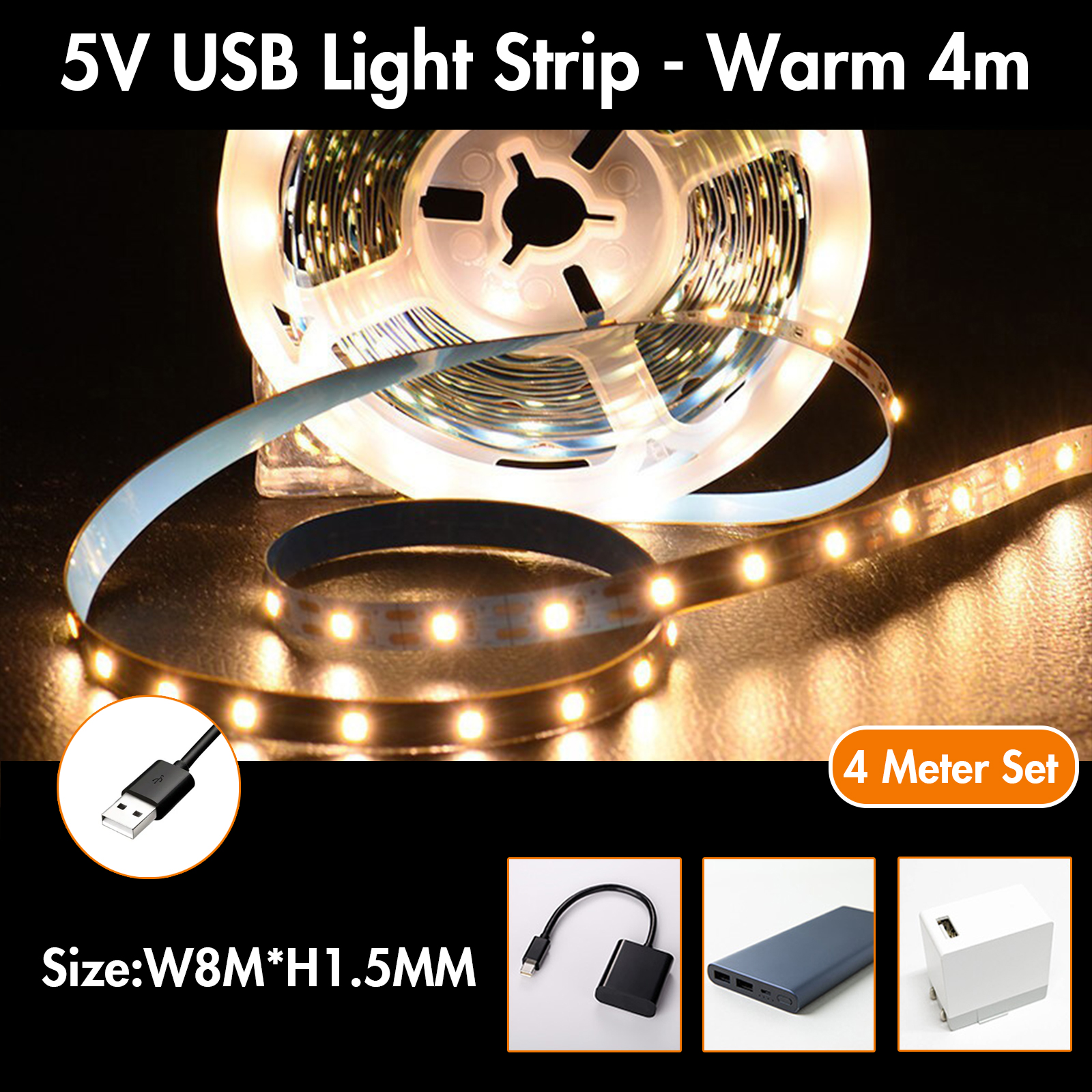 USB Led Lights Strip Light TV Backlight 2835 SMD With Back Tape Decor ...