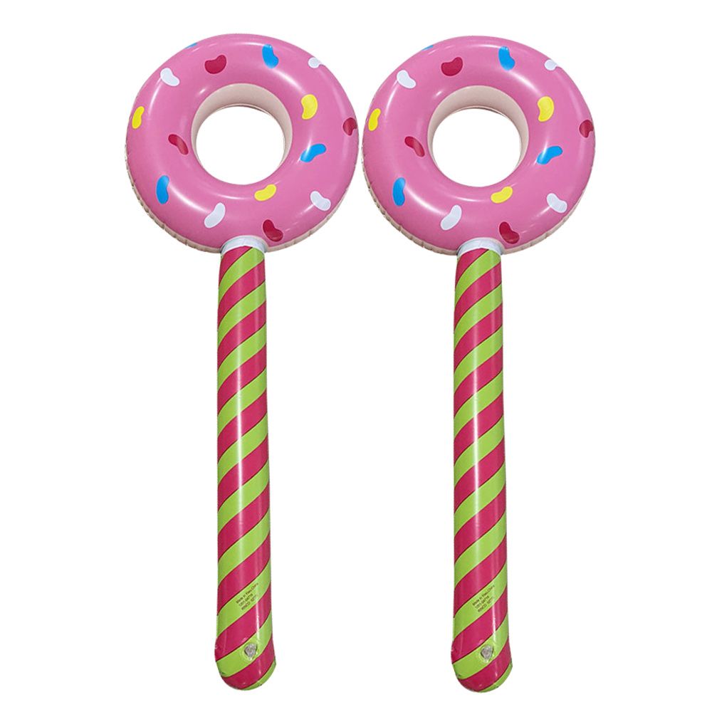 【Ready Stock+COD】 2Pcs Lollipop Candyland Stick Inflatable Donut Large ...