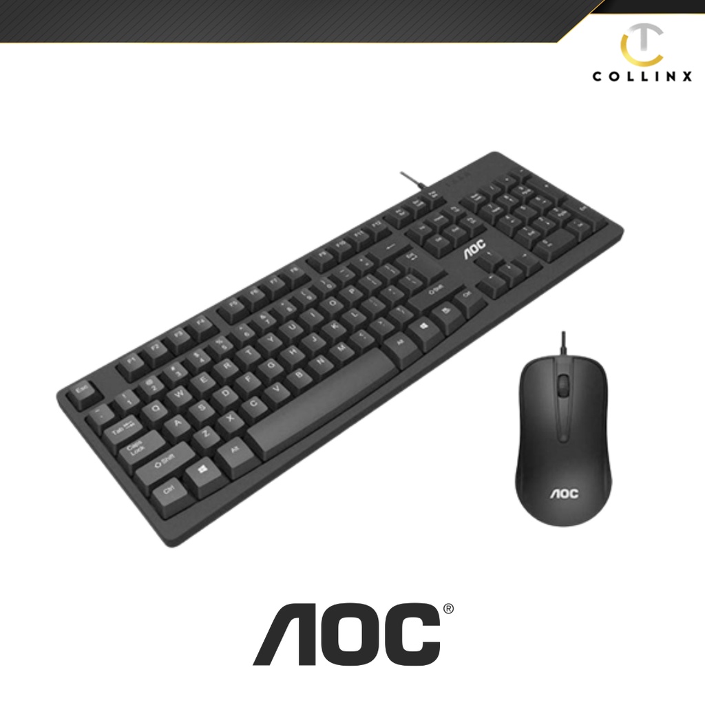 AOC Keyboard and Mouse Combo KM-160 | For Laptop and Desktop PC ...
