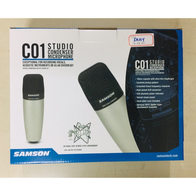 SAMSON C01 Studio Condenser Microphone Original | Lazada PH