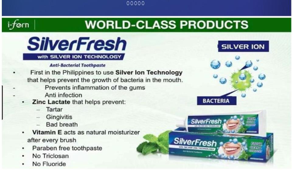 IFERN Silverfresh Whitening Toothpaste with Silver Ion Technology 100ml ...