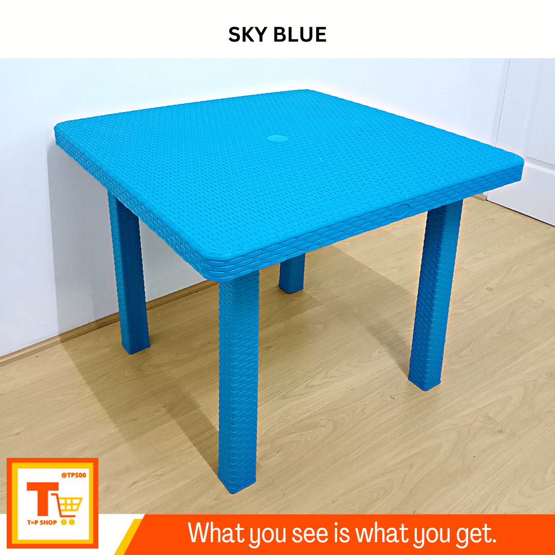 SAMPAGUITA WARE PLASTIC RATTAN DESIGN DINING TABLE FOR INDOOR AND ...