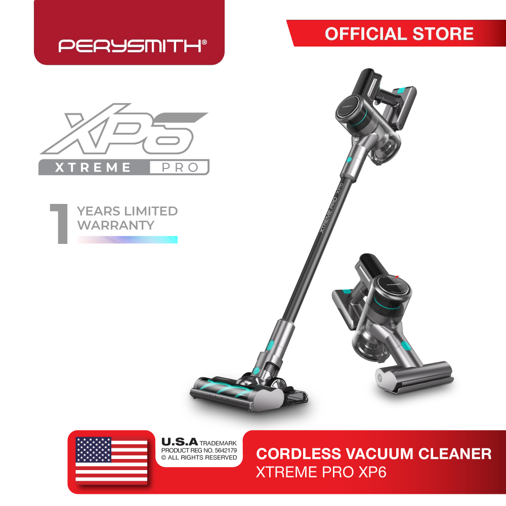 PerySmith Cordless Vacuum Cleaner XP6 With Water Mop Dust Mite Vacuum ...