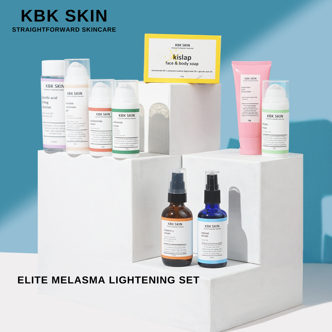 KBK SKIN ELITE MELASMA AND LIGHTENING SET (RETINOL, NIACINAMIDE ...