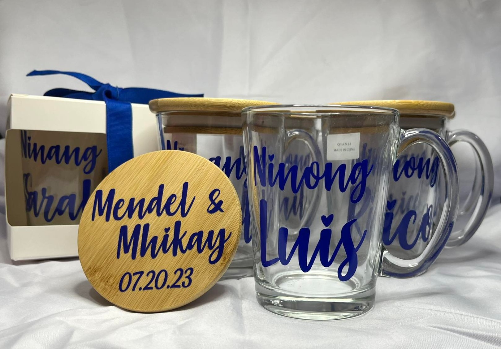 PERSONALIZED CLEAR MUG / GLASS WITH BOX and RIBBON (1pc) | Lazada PH