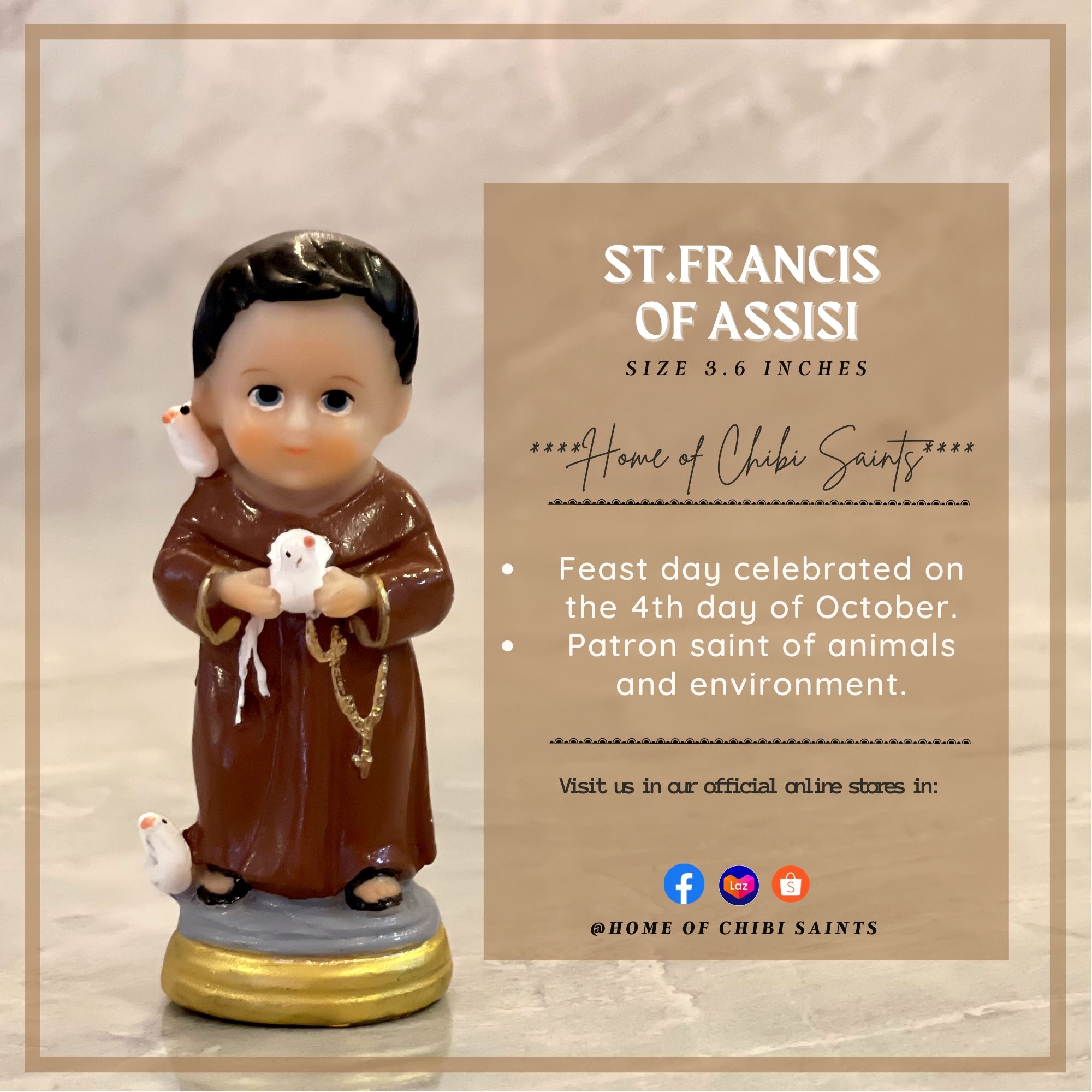 Chibi Saint - St. Francis of Assisi | Lazada PH