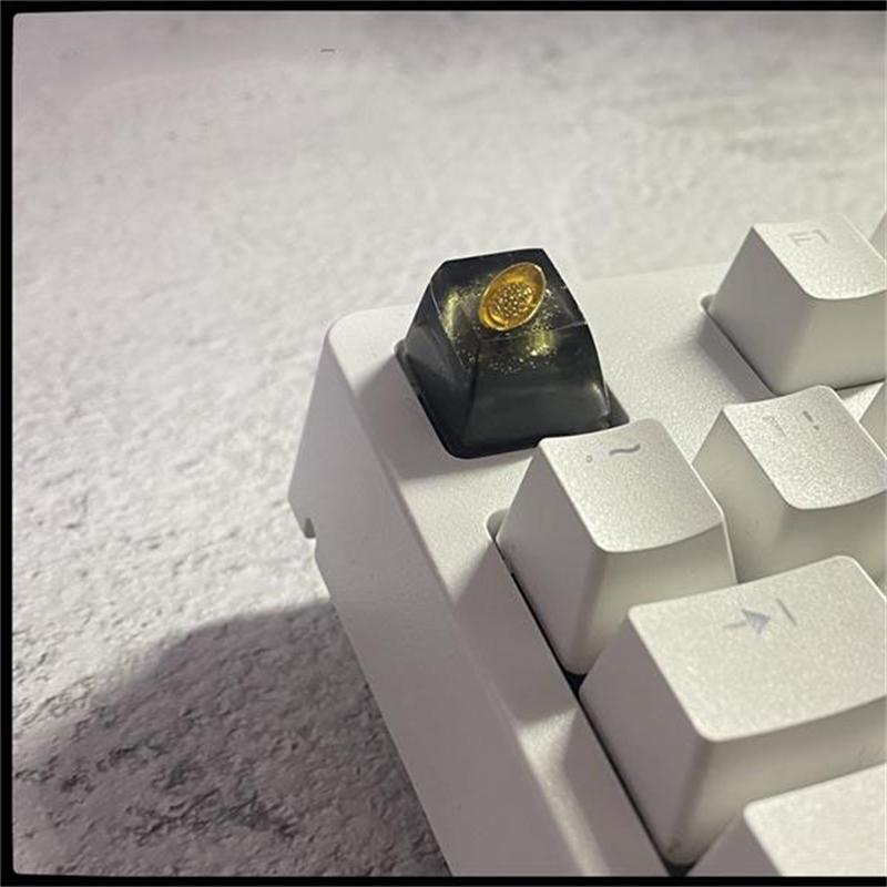 Gold Coin Copper Resin Keycaps For Mechanical Keyboard Custom Keycap ...