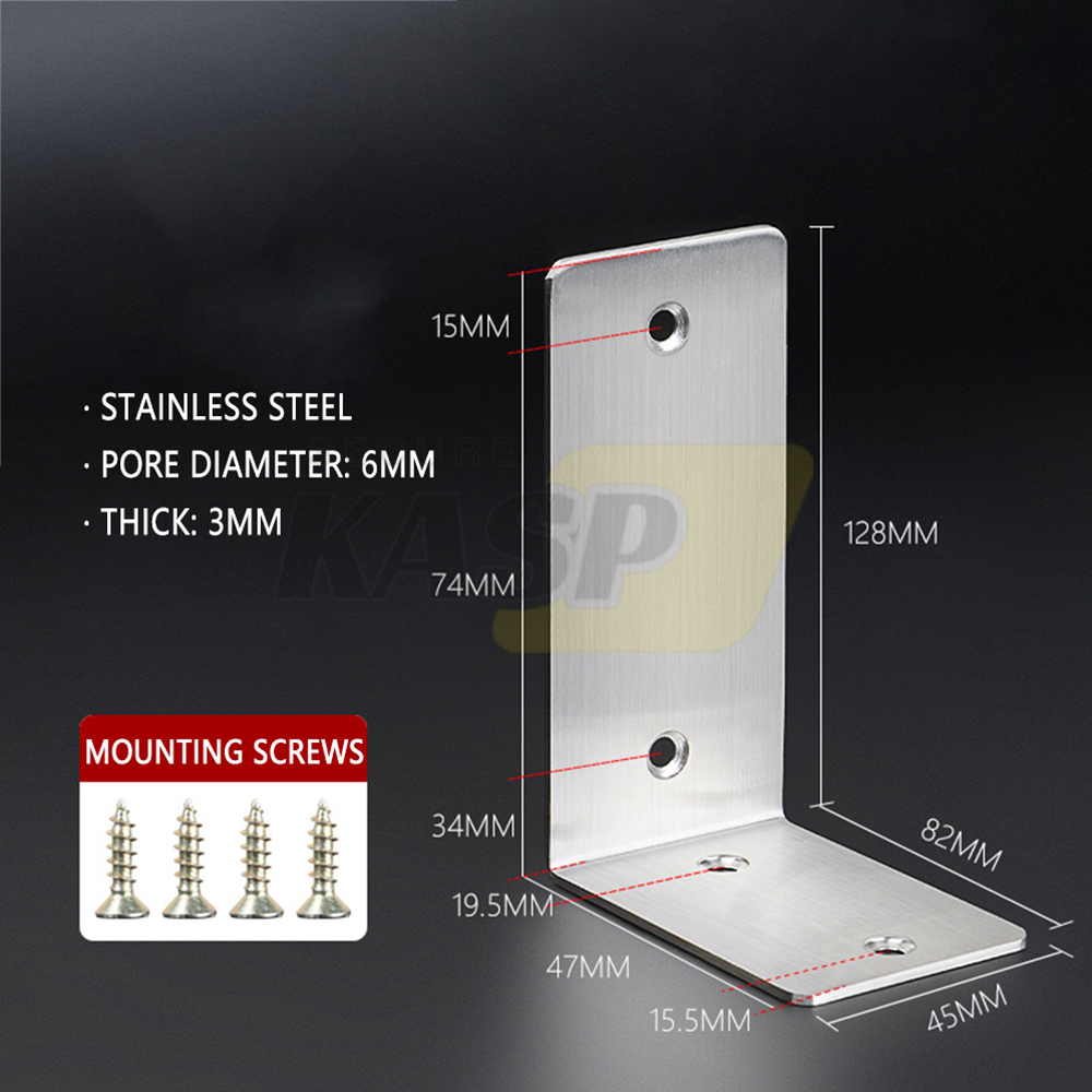90 Degree Angle Bracket Stainless Steel Right Corner Bracket Fastener ...